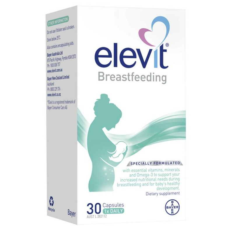 Elevit Breastfeeding Capsules 30 Pack - Pharmax